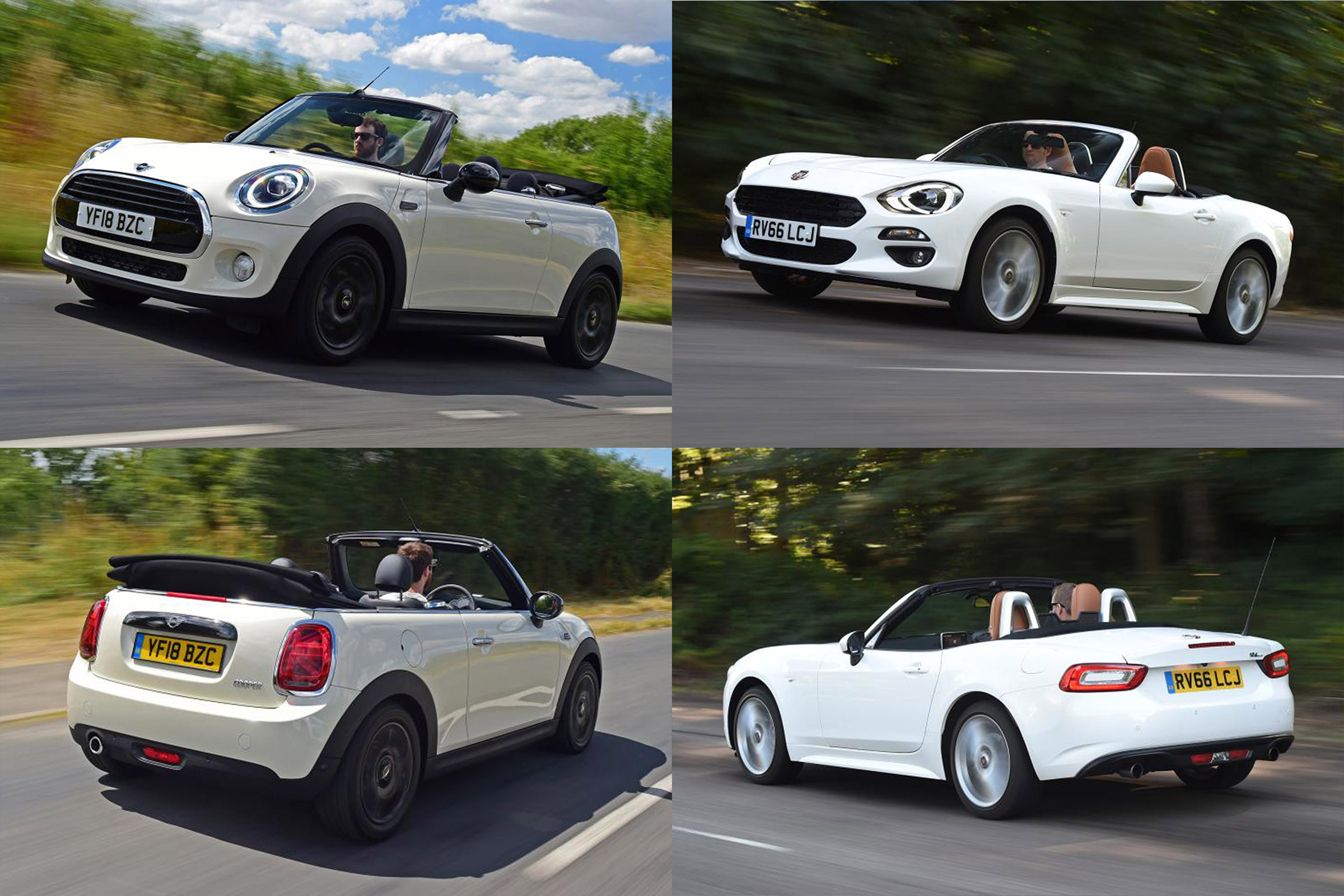 MINI Convertible vs Fiat 124 Spider | Auto Express