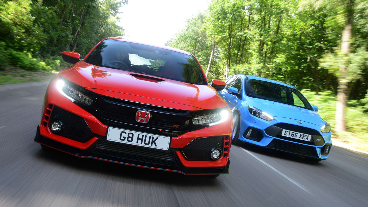 Honda Civic Type R vs Ford Focus RS - pictures | Auto Express