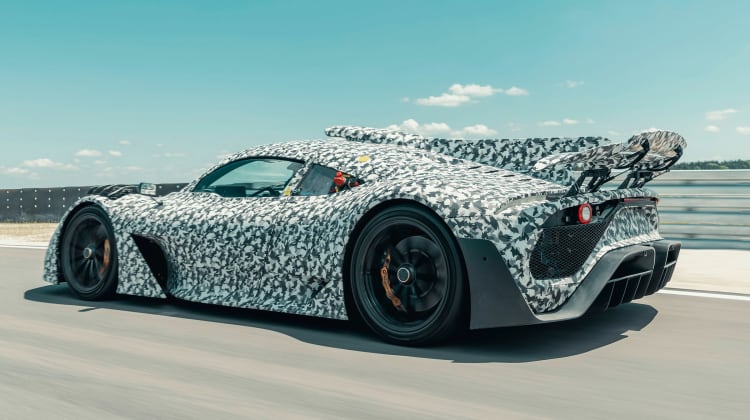 New 986bhp F1-engined Mercedes-AMG One hypercar hits the track ...