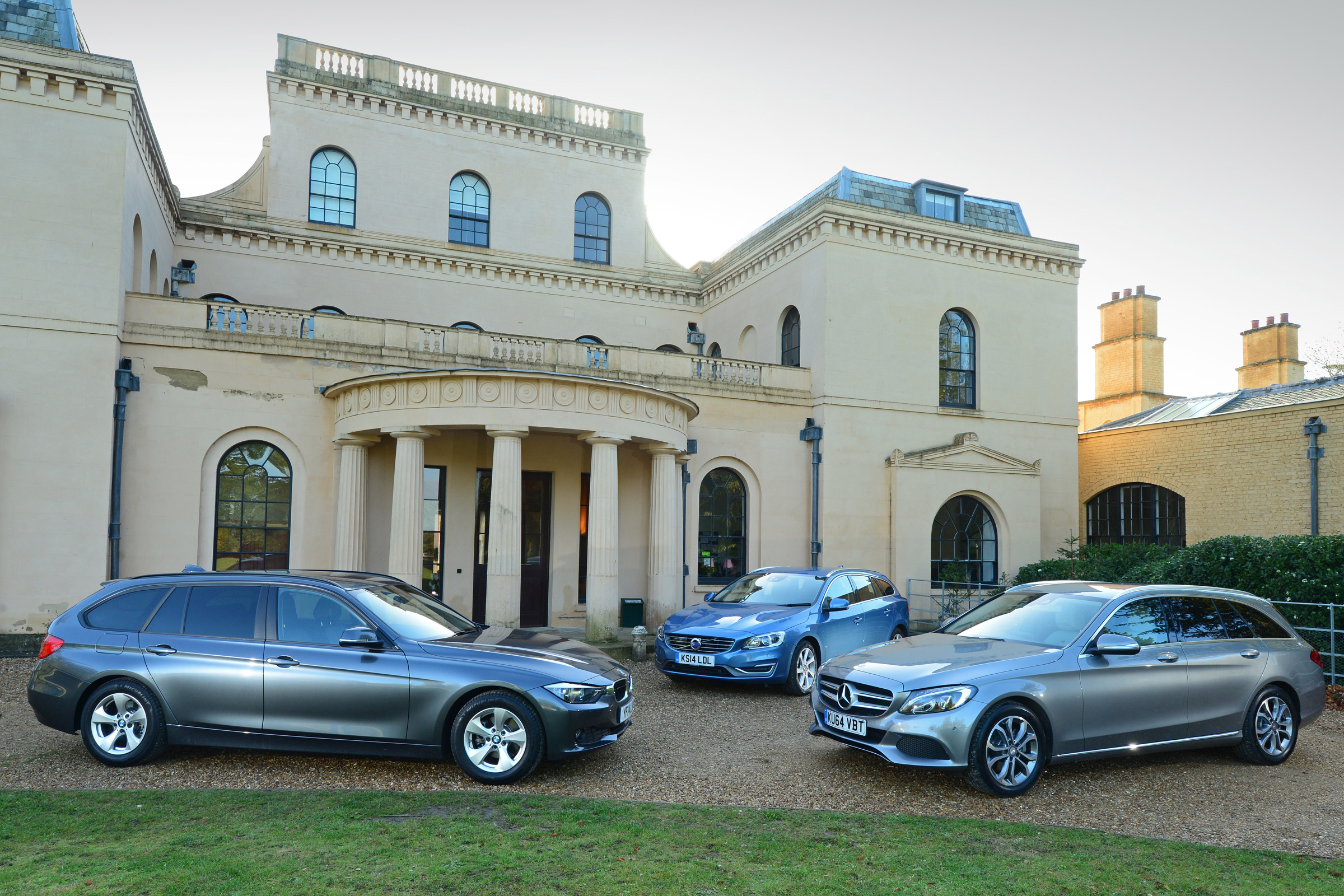 Mercedes C-Class Estate vs BMW 3 Series and Volvo V60 | Auto Express