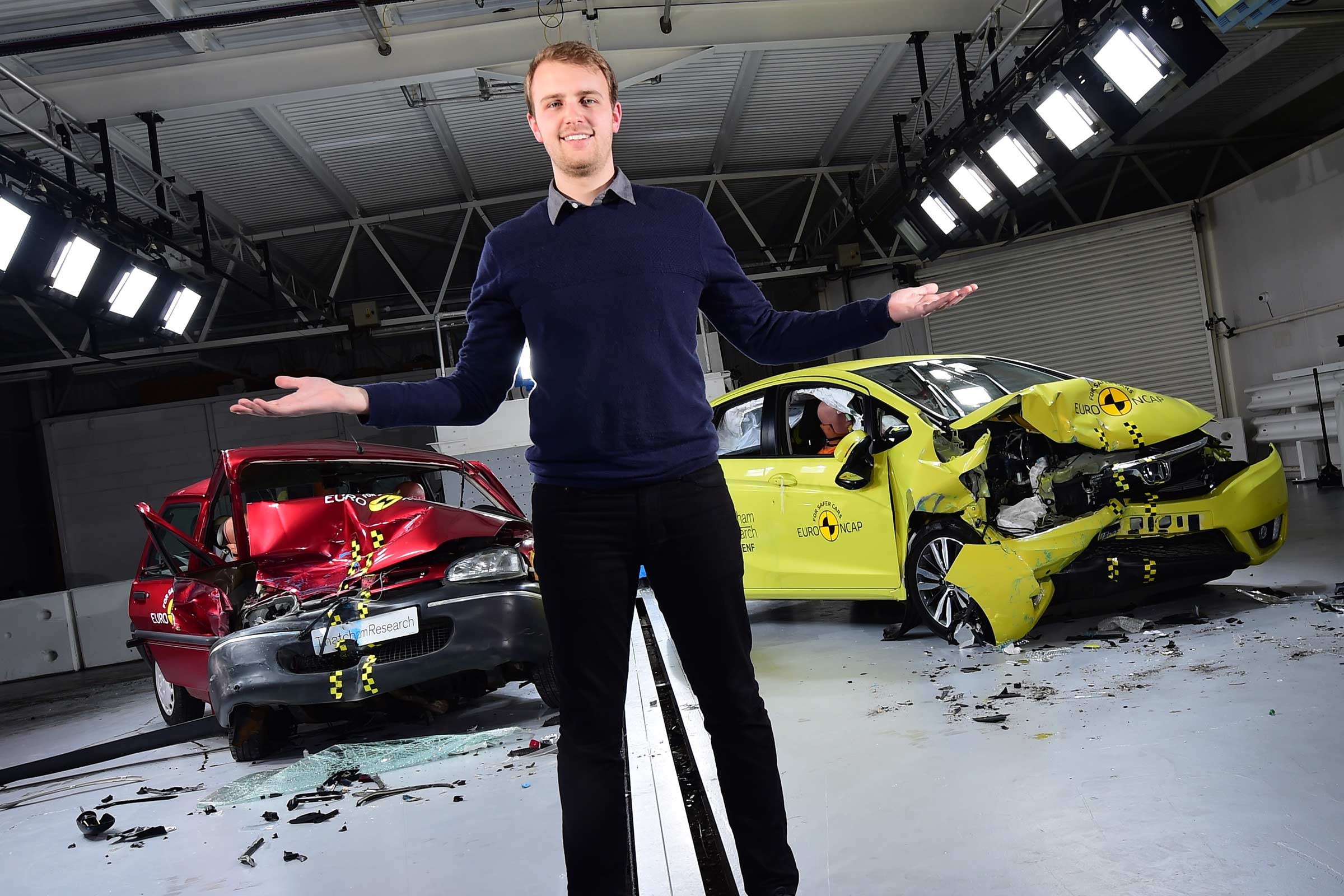 How far has car safety come? Old car vs new car crash test | Auto Express