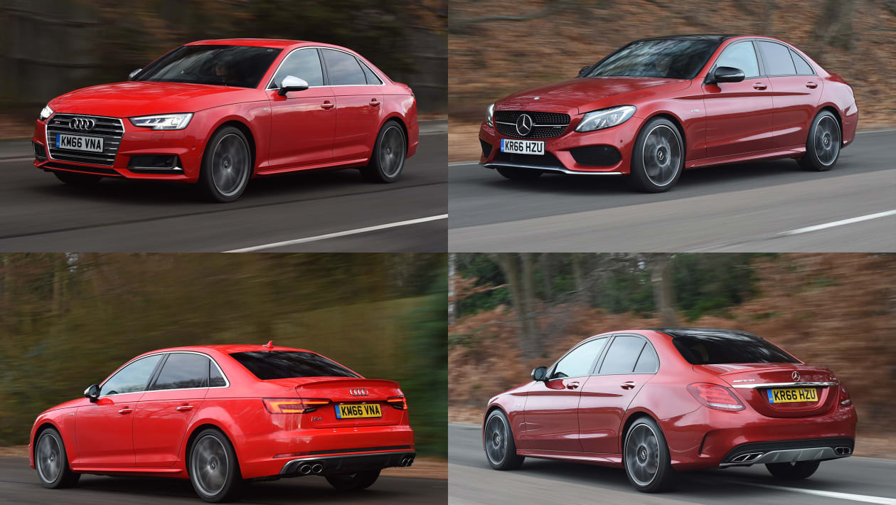 Audi S4 vs Mercedes-AMG C 43 | Auto Express