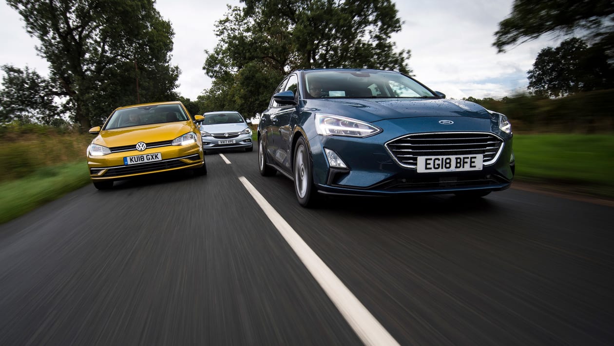 Ford Focus vs Vauxhall Astra vs Volkswagen Golf - pictures | Auto Express