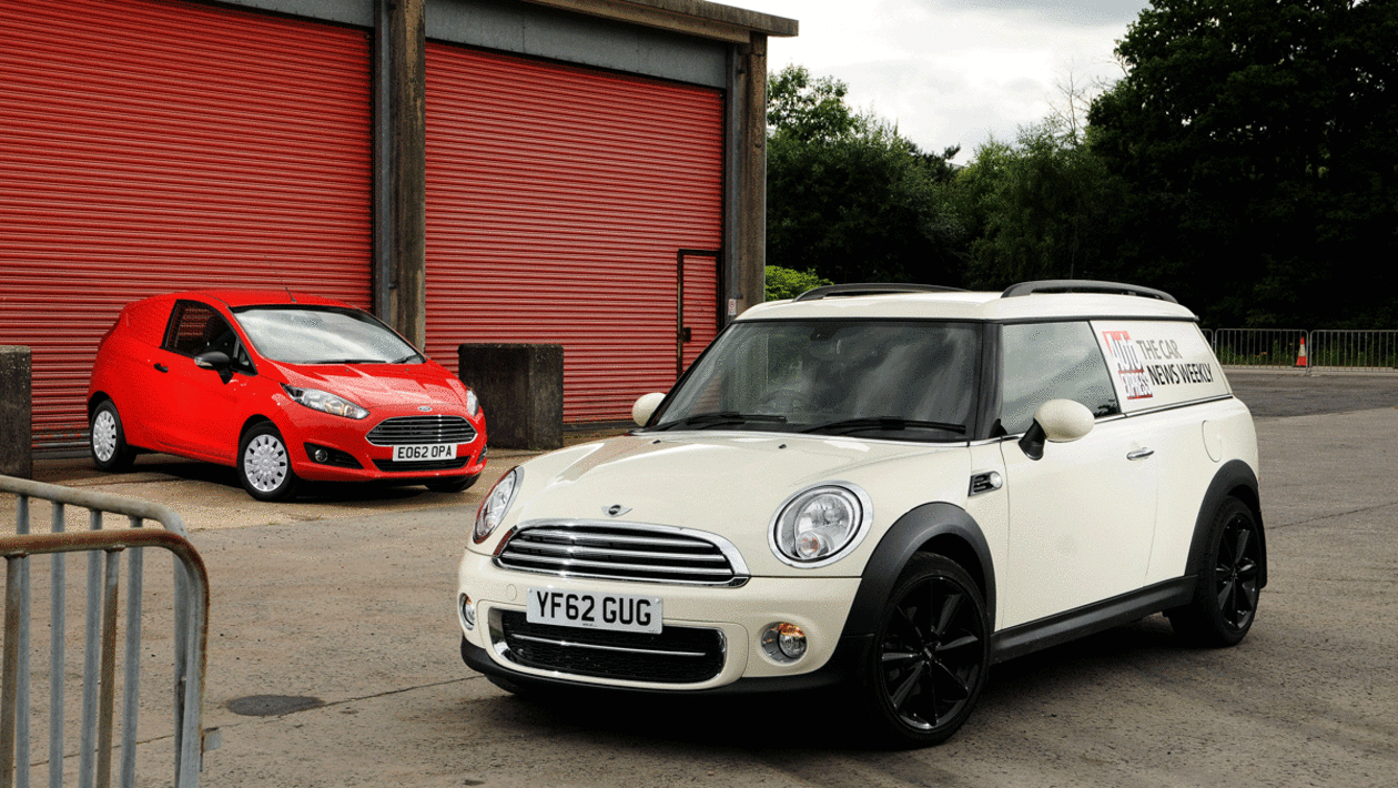 Mini Cooper D Clubvan vs Ford Fiesta Van ECOnetic Trend | Auto Express