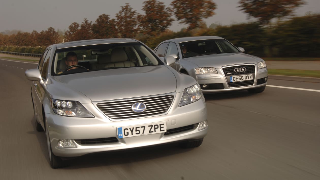 Lexus LS600h vs Audi A8 | Auto Express