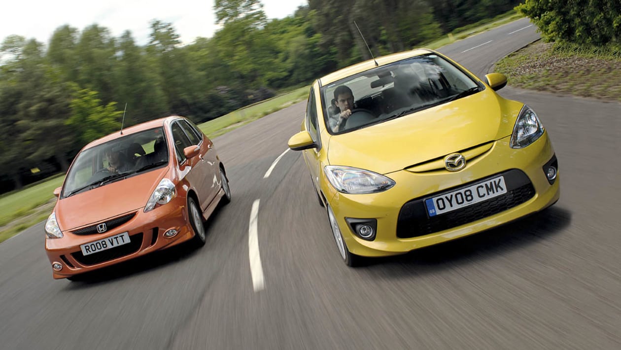 Honda Jazz vs Mazda 2 | Auto Express