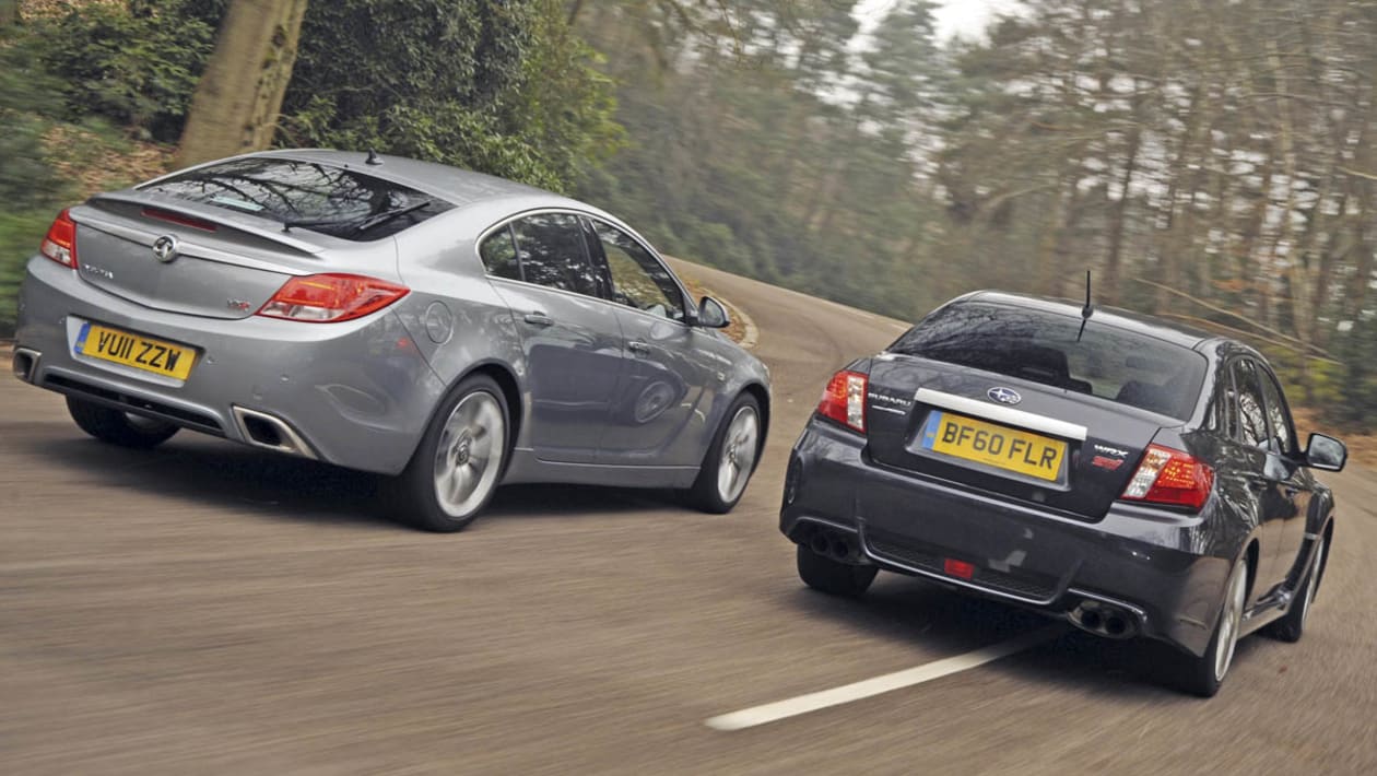 Subaru WRX STi vs. Insignia VXR | Car Group Tests | | Auto Express