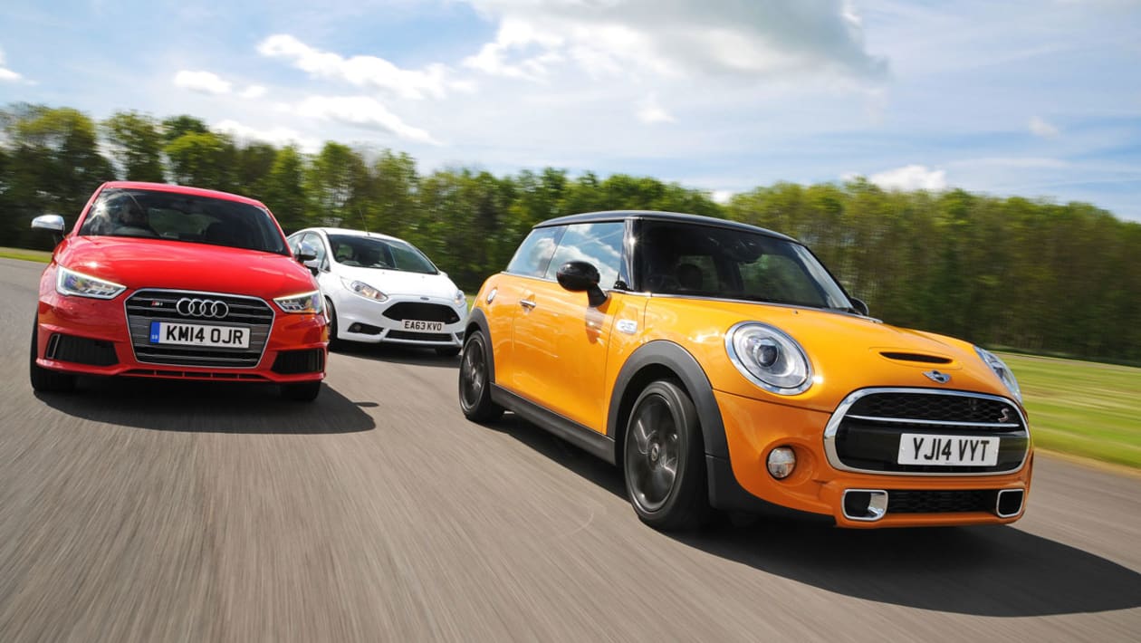MINI Cooper S vs Audi S1 vs Ford Fiesta ST | Auto Express