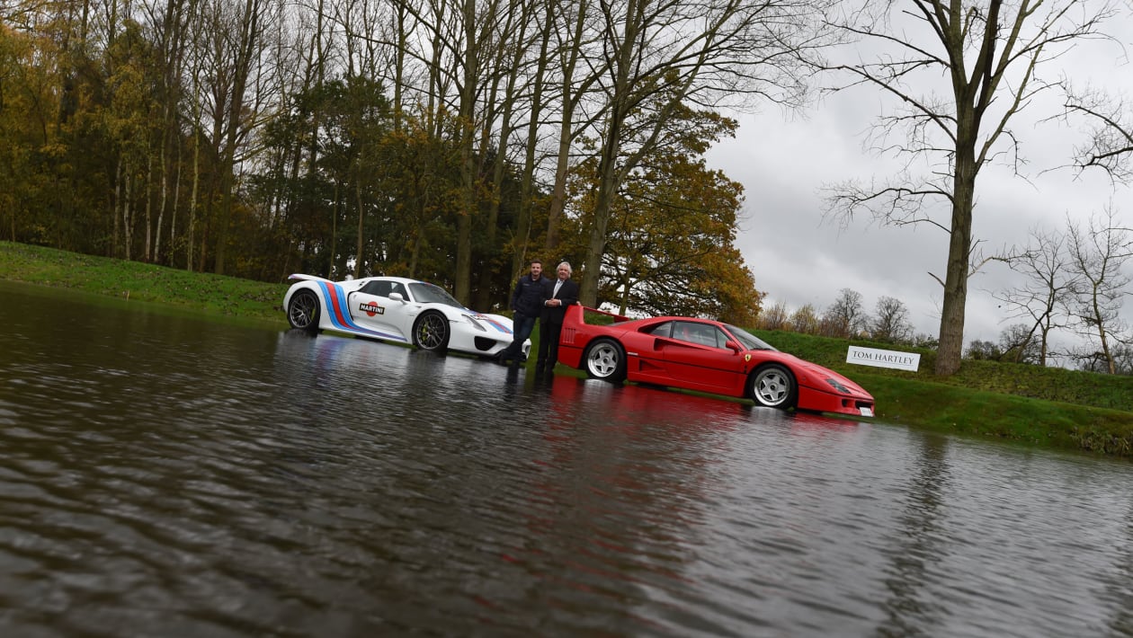 Supercars 'walk on water' with dealer's amazing floating forecourt ...