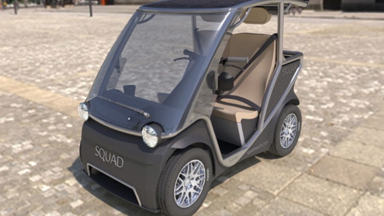 New £5k solar-powered Squad Solar City Car design updated - pictures ...
