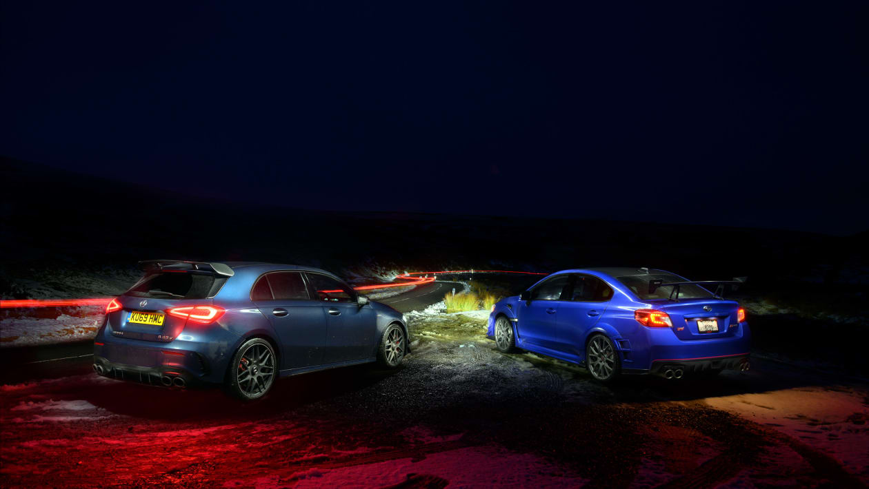 Mercedes‑AMG A45 S v Subaru Impreza WRX STI S209 | evo