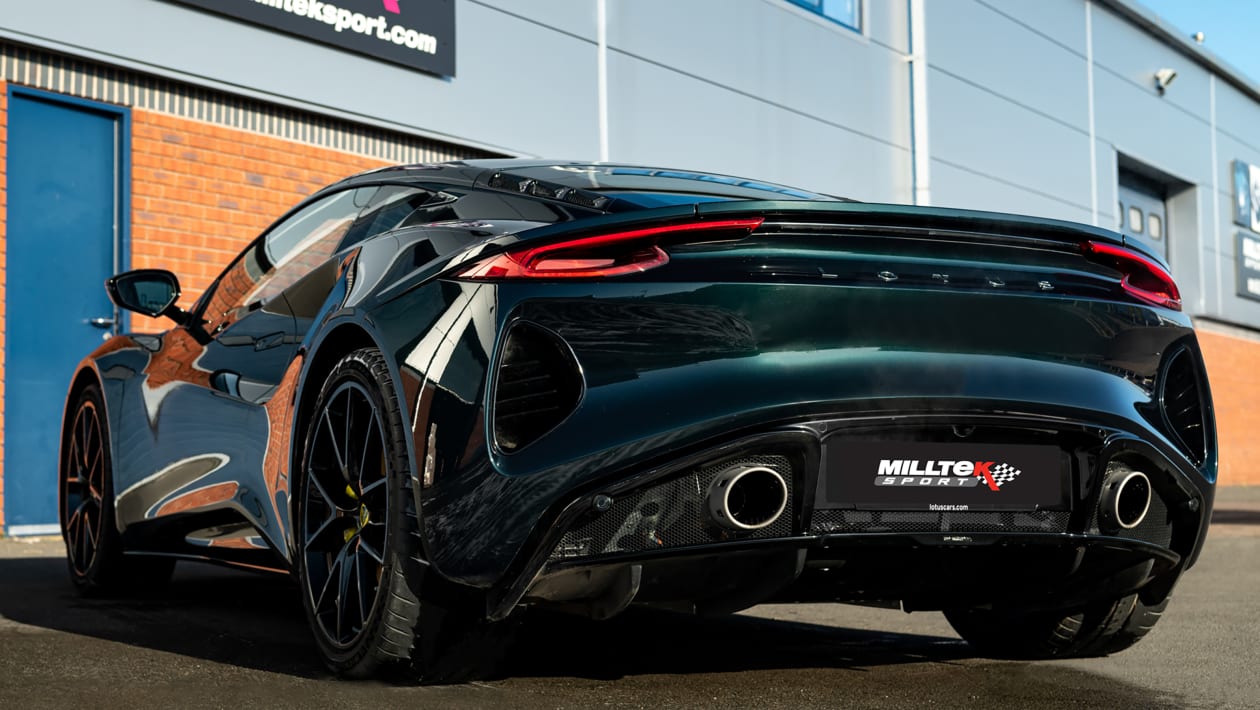 Lotus Emira gets lighter, more vocal exhaust courtesy of Milltek | evo
