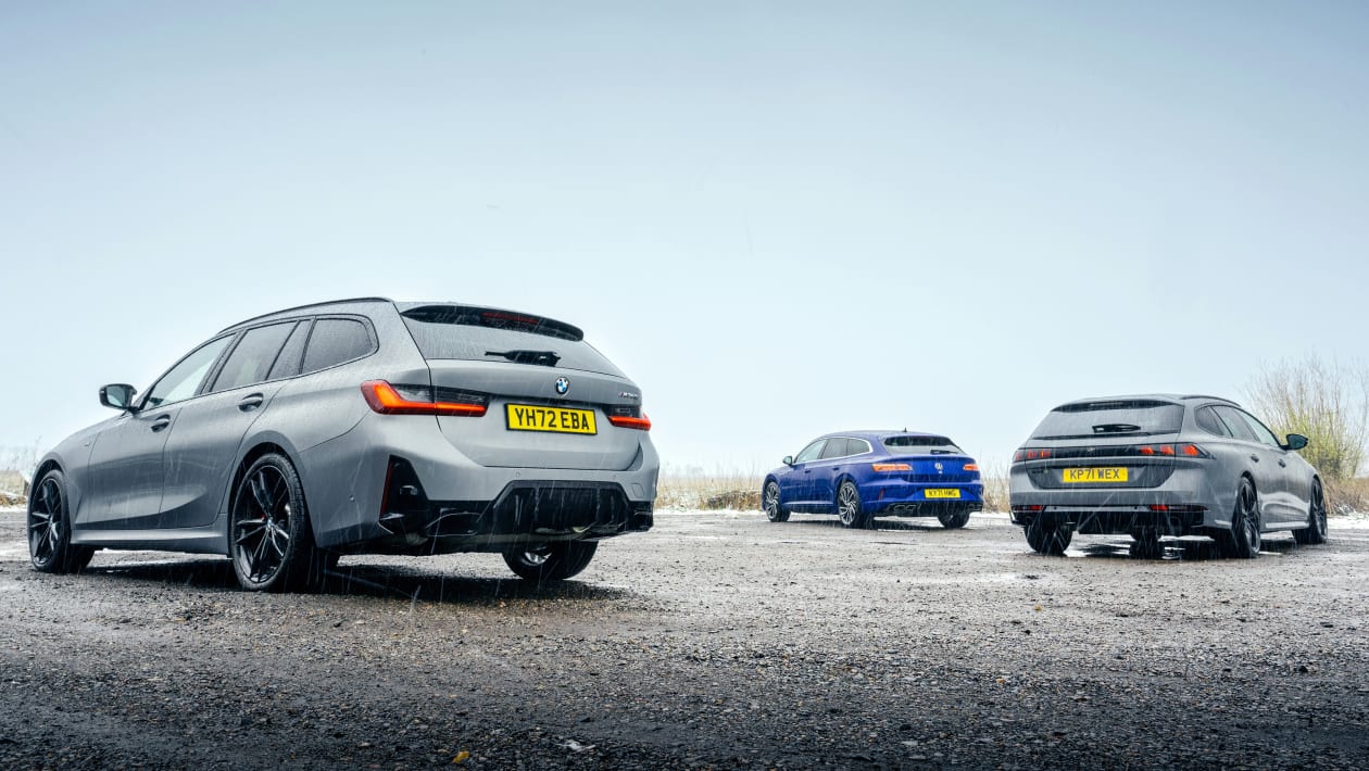 BMW M340i xDrive v Peugeot 508 PSE v VW Arteon R Shooting Brake | evo