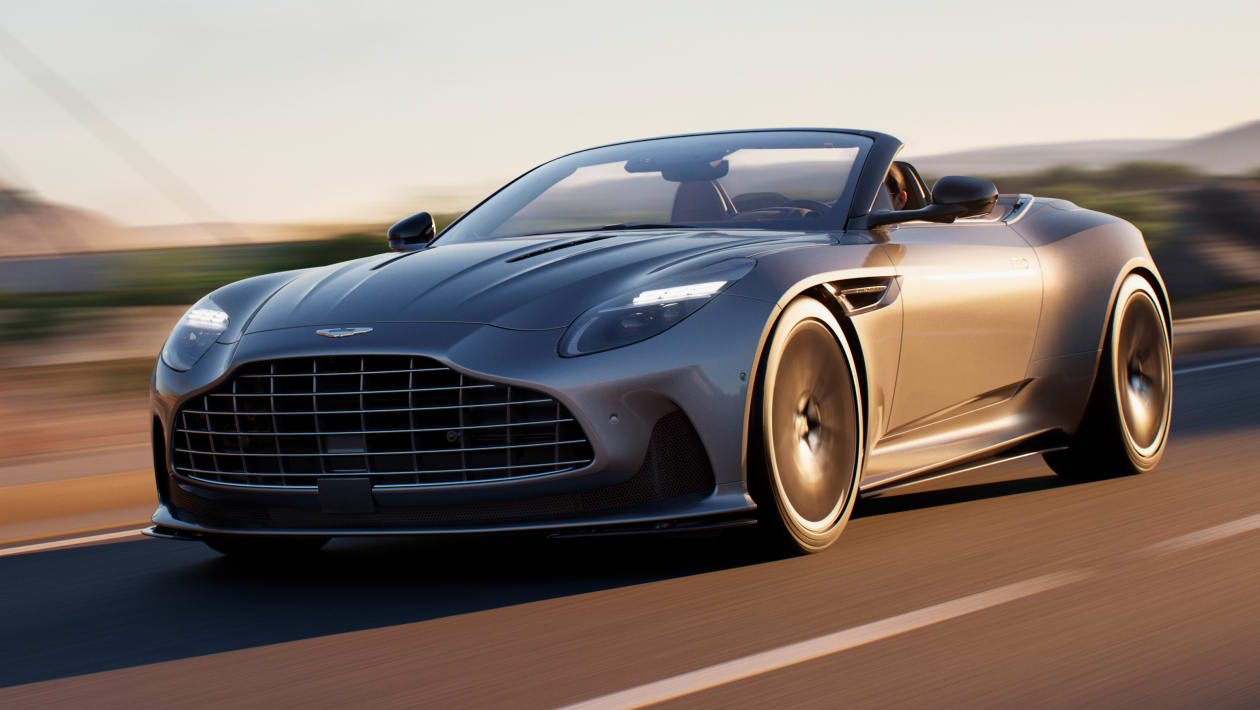 New 2023 Aston Martin DB12 Volante unveiled at Monterey Car Week ...