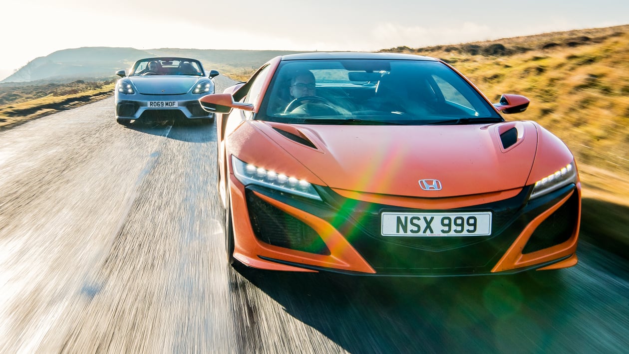 Honda NSX v Porsche 718 Spyder – mid-engined six-cylinders go ...
