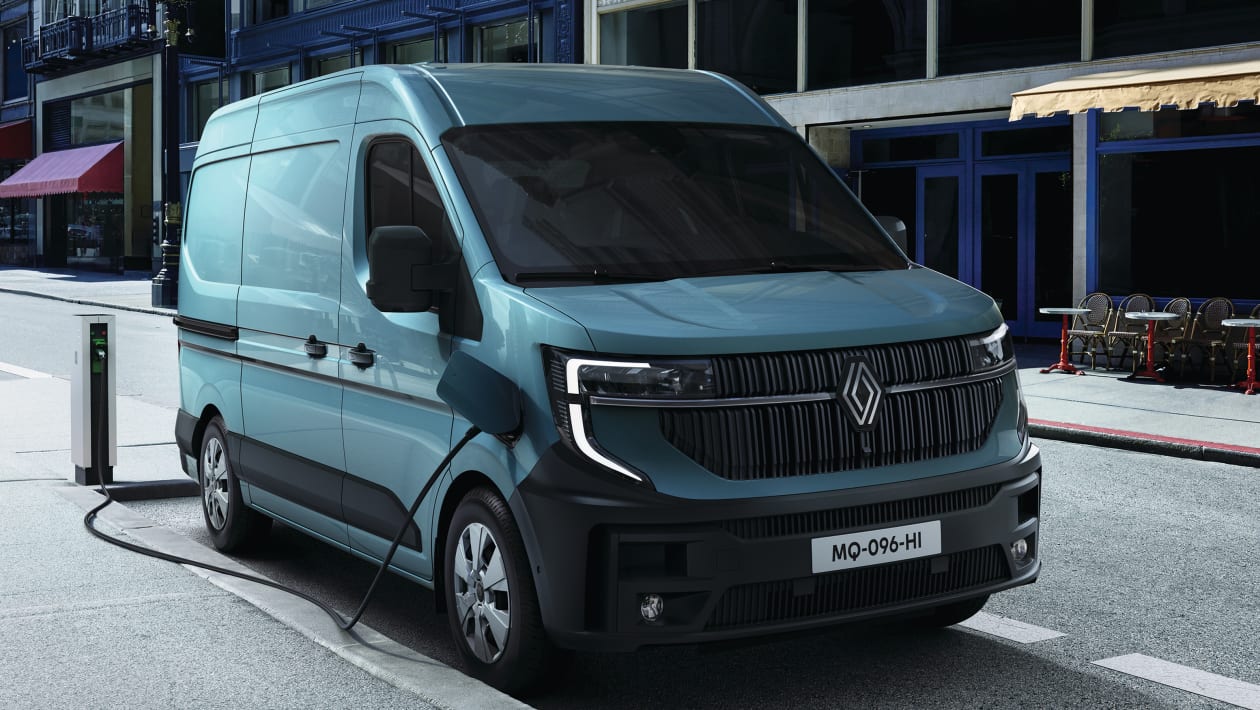 New Renault Master E-Tech is a large electric panel van with a large ...