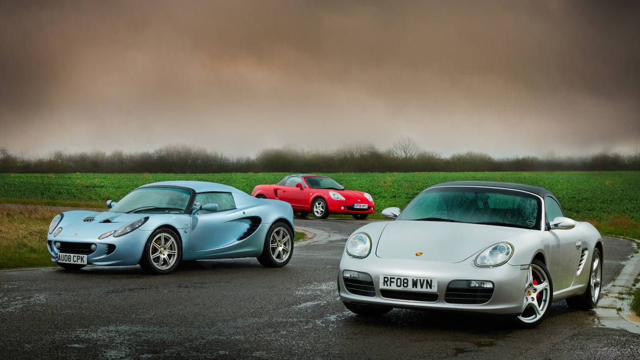 Porsche Boxster S v Toyota MR2 Mk3 v Lotus Elise S2 – pictures | evo