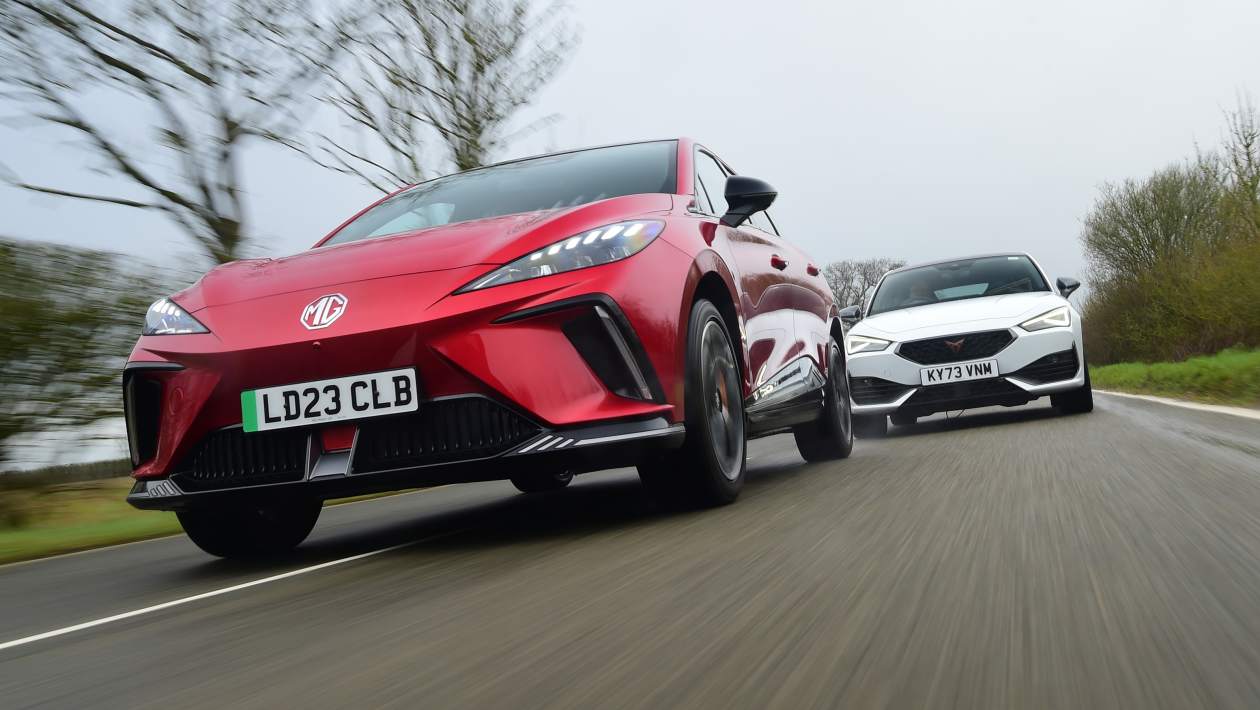 MG4 EV XPower vs Cupra Leon 2024 twin test: can electric beat petrol ...