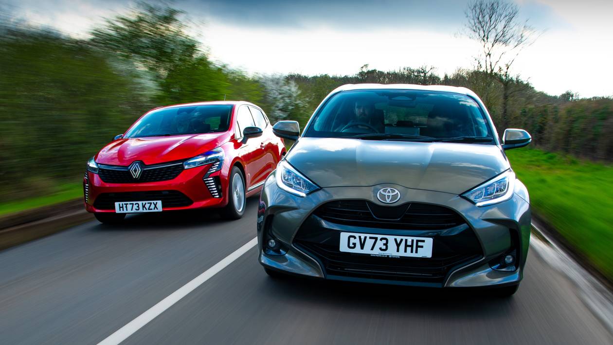 Toyota Yaris vs Renault Clio 2024 twin test: hybrid supermini battle ...