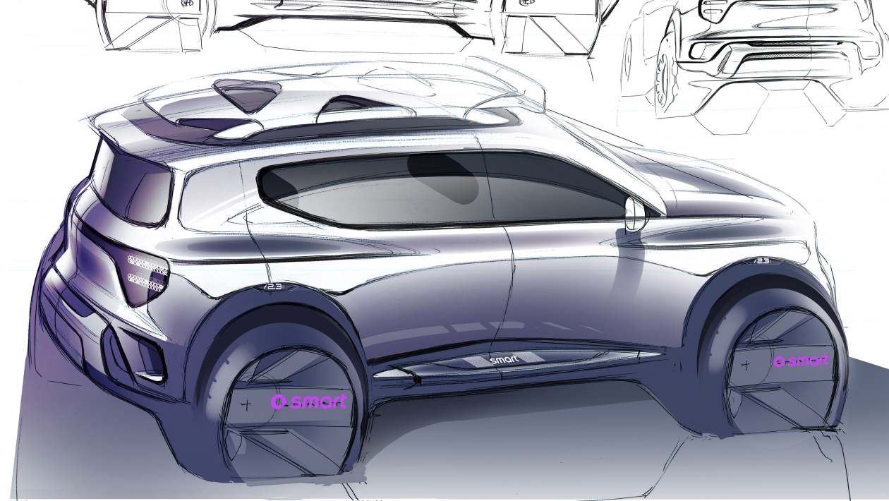 New Smart #5 mid-size SUV to be previewed by Beijing Motor Show concept ...