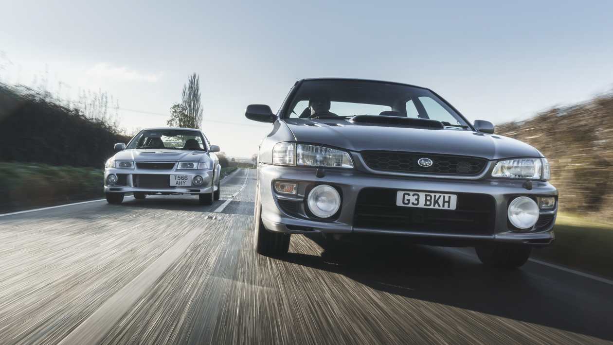 Mitsubishi Lancer Evolution VI GSR v Subaru Impreza RB5 WR Sport ...