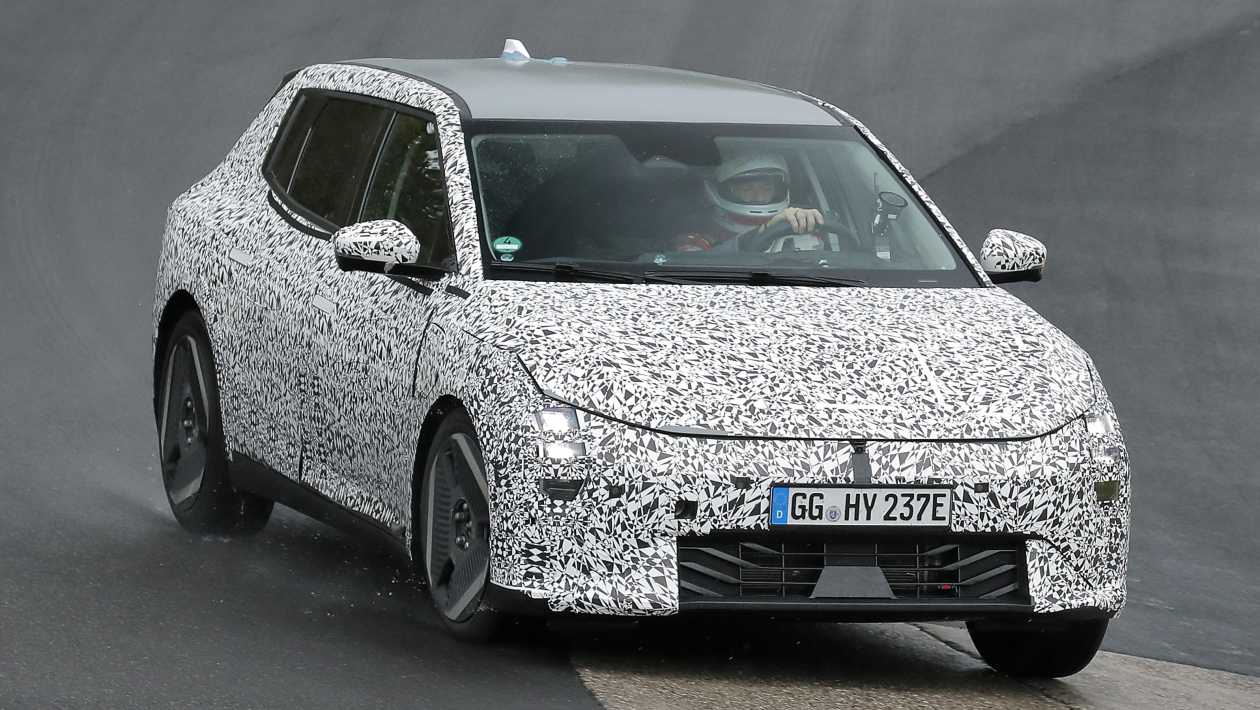 Kia EV4 hatchback drops its camouflage and gets ready for the big ...