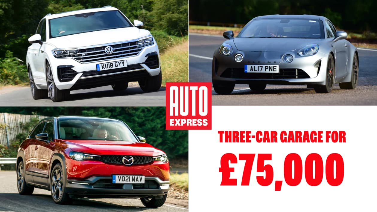 Three-car garage: Used VW Touareg, Mazda MX-30 and Alpine A110 for less ...