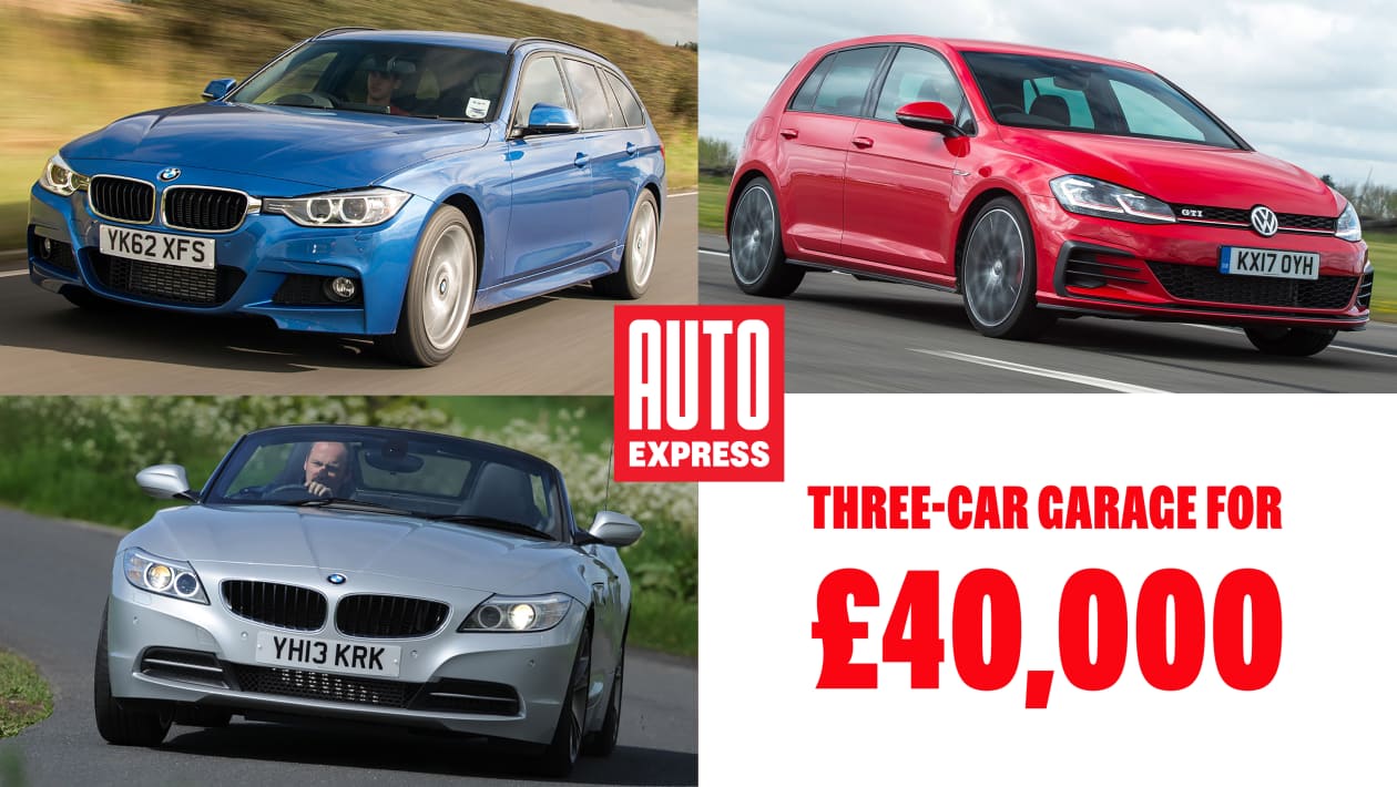 Three car garage: a hot hatch, a roadster and an estate all for the ...