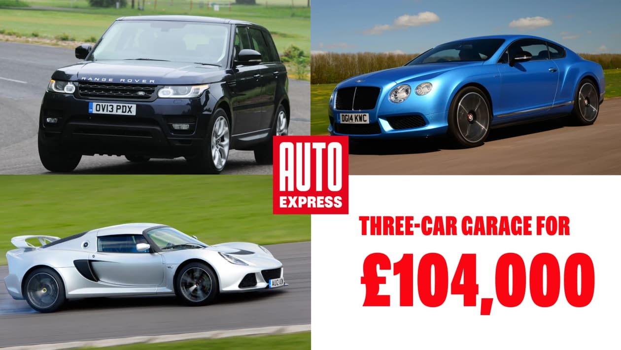 Three car garage: A Lotus, a Bentley and a Range Rover Sport, or one ...