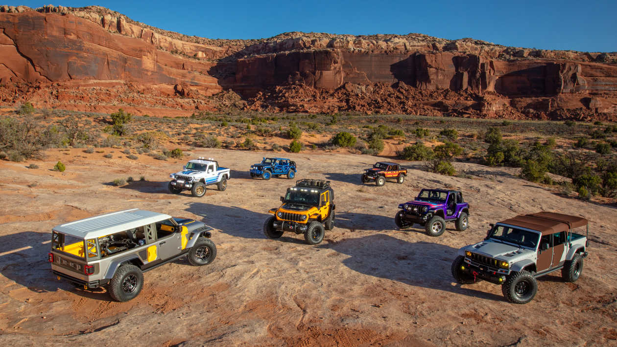 New Jeep Convoy Concept leads procession of tough, funky Easter Safari ...