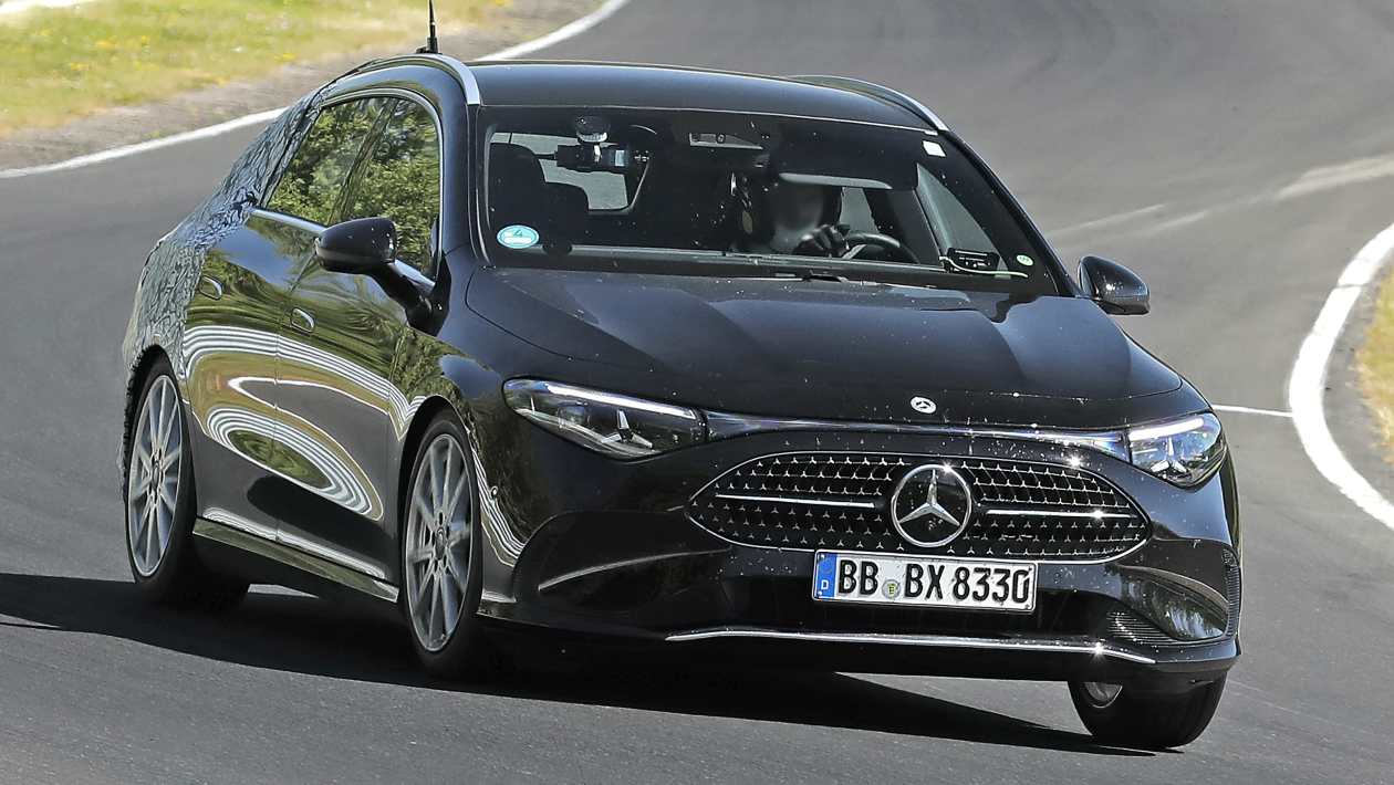 New Mercedes CLA Shooting Brake almost loses its camouflage | Auto Express