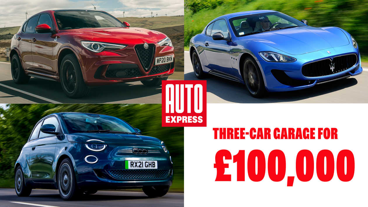 Three-car garage: Maserati GranTurismo, Alfa Romeo Stelvio Quadrifoglio ...
