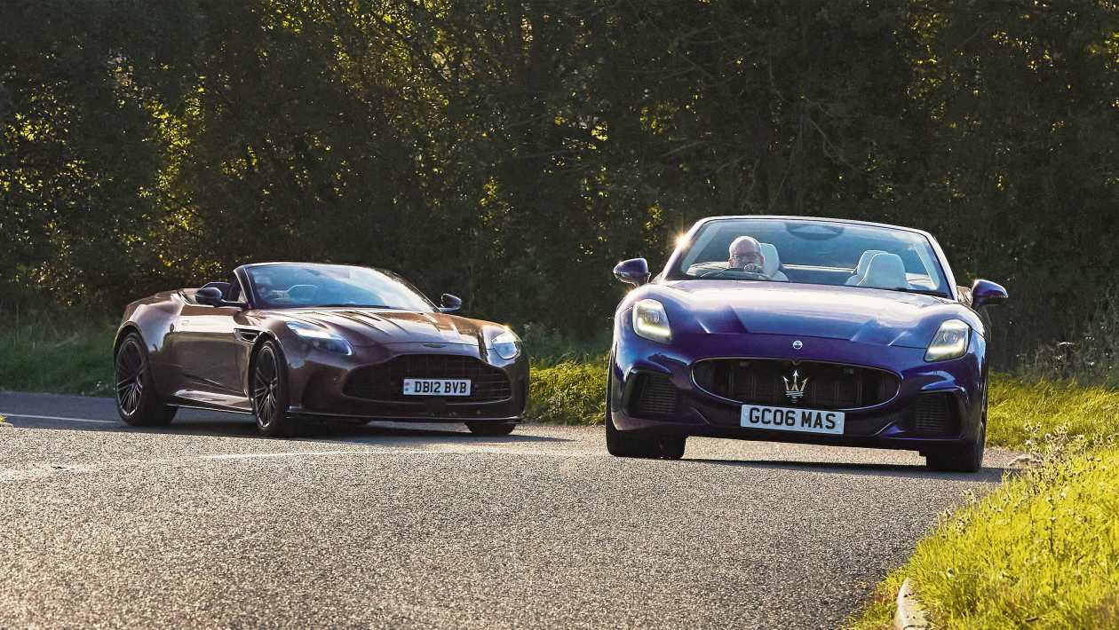 Aston Martin DB12 Volante v Maserati GranCabrio Trofeo – open-top GTs ...