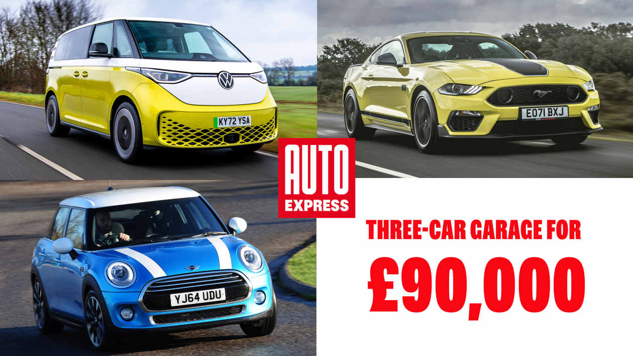 Three-car garage: used Ford Mustang, MINI Cooper and Volkswagen ID ...