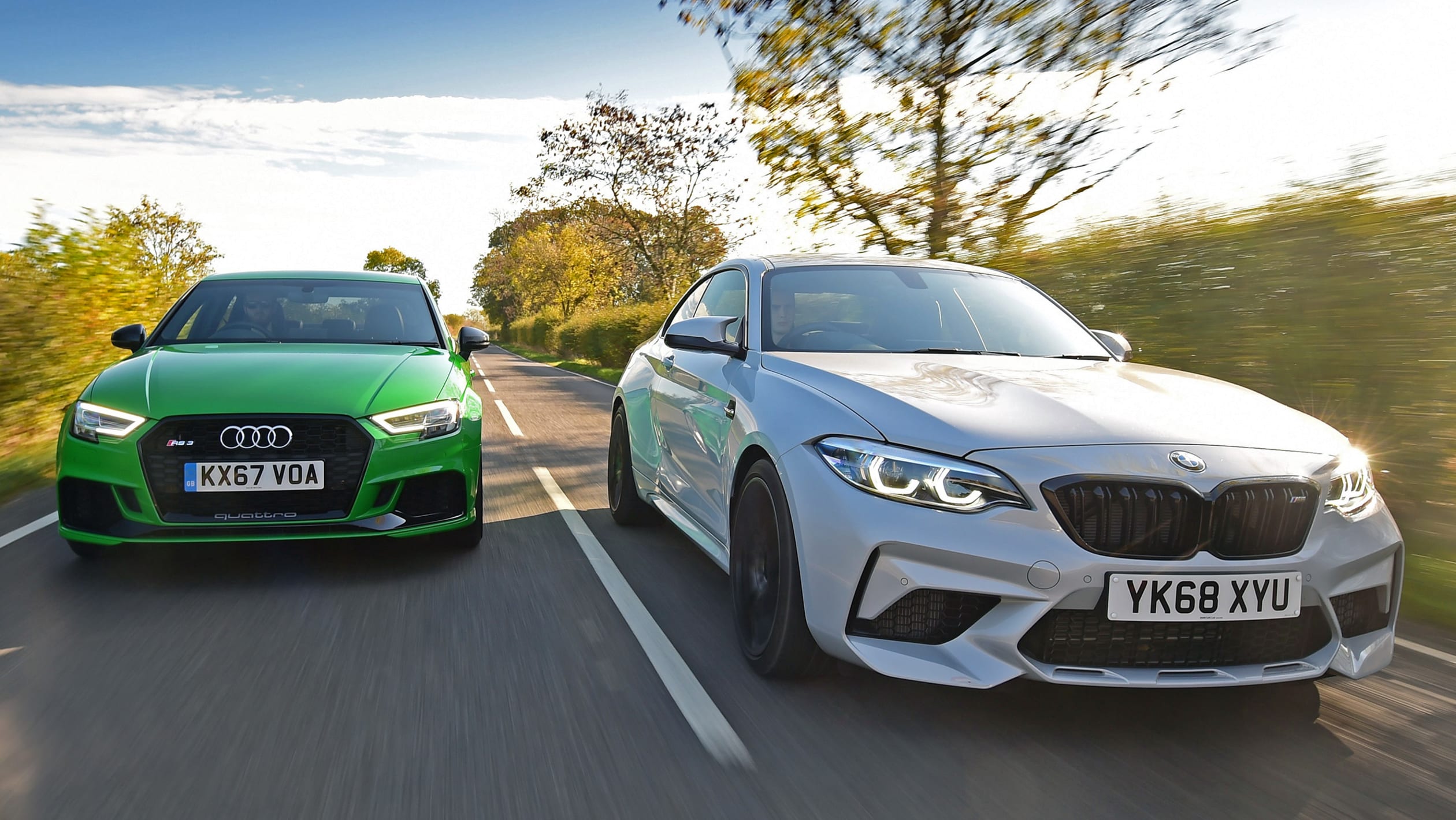 BMW M2 Competition vs Audi RS 3 Saloon - pictures | Auto Express