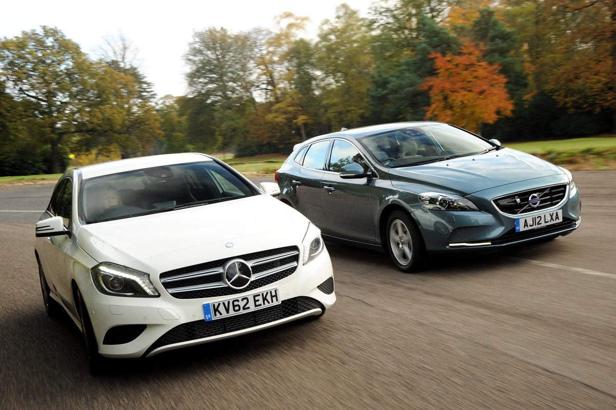 Mercedes A-Class vs Volvo V40 | Auto Express