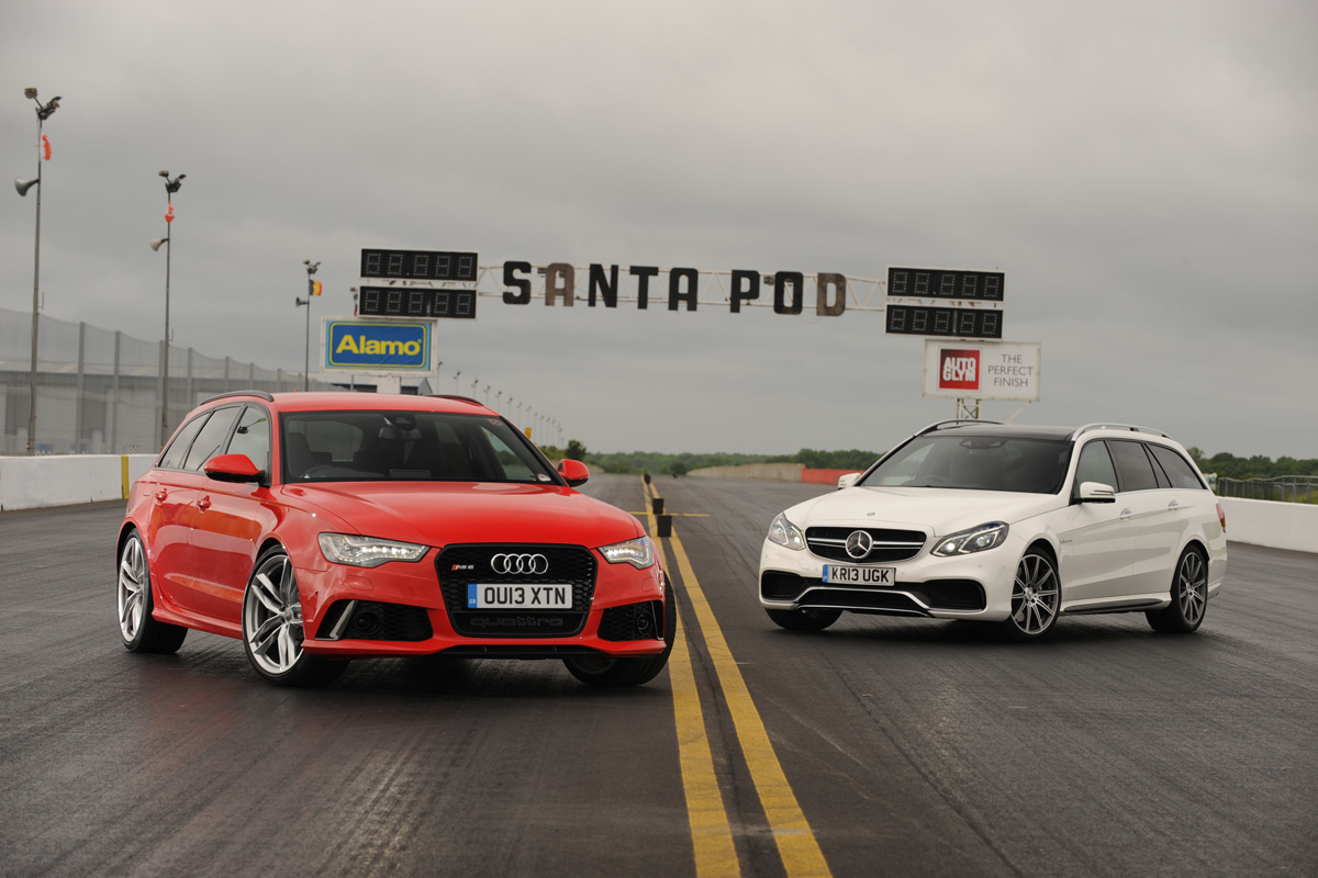Audi RS6 Avant vs Mercedes E63 AMG | Auto Express