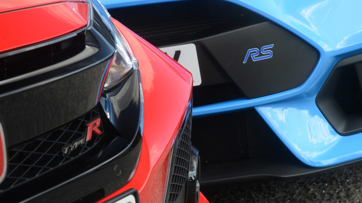 Honda Civic Type R vs Ford Focus RS - pictures | Auto Express